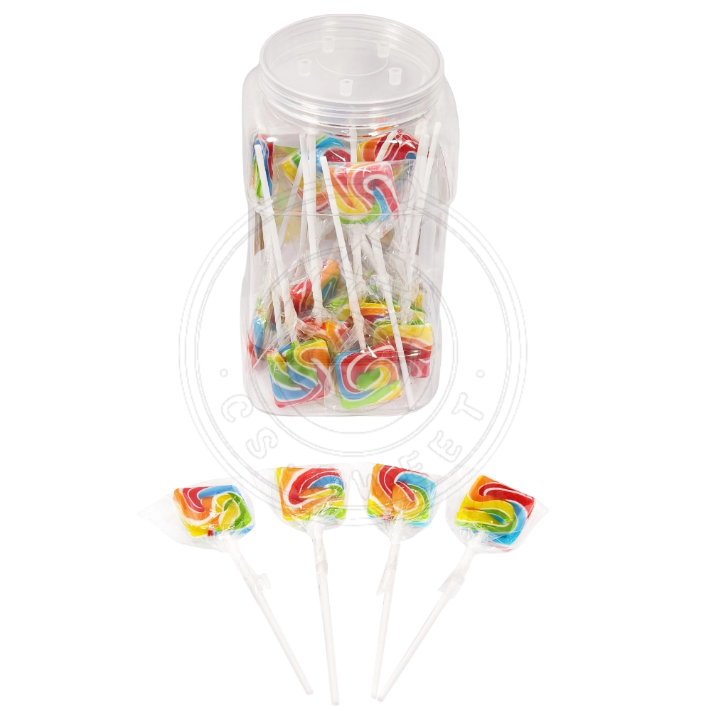 Square shaped hard lollipop - Candy snack OEM ODM supplier - CSsweet